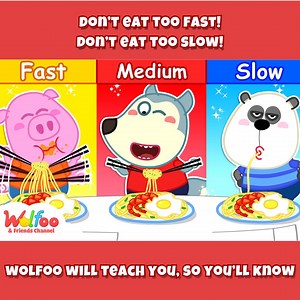 22K views · 345 reactions | Today Wolfoo learned how to eat correctly 殺 Let's learn with me!  #WOANETWORK #Wolfooseries #Wolfoo #cartoonforkids | Wolfoo Series | Facebook