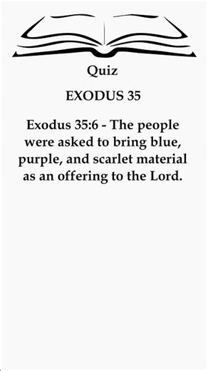 💙💜❤️ Exodus 35:6 - Offerings for the Lord! 🙏