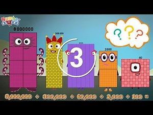 GIANT NUMBERBLOCKS PLACE VALUE | ADDITION OF BIG NUMBERS | LEARN TO COUNT | ‪@ColorArt_id‬