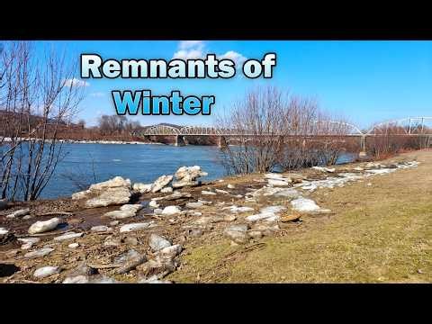 Remnants of Winter: River Ice to Muddy Trail