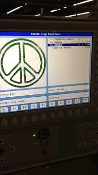 Input Stops on ZSK Machine's Control Panel for Applique