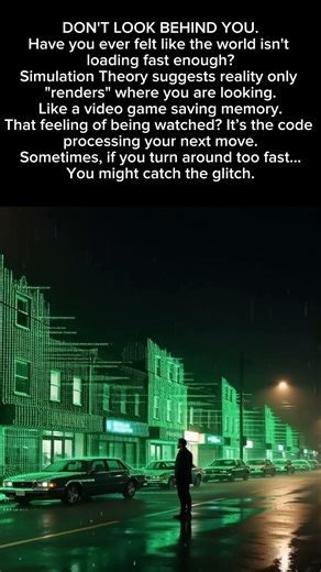 Don't Look Behind You... Reality might be loading 👾 #Shorts