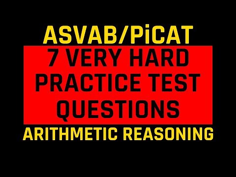 ASVAB & PiCAT Arithmetic Reasoning Practice Test (7 Hard Questions): Ace the ASVAB with Grammar Hero
