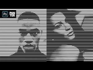 How to Apply Halftone Lines on Portraits | Adobe Photoshop Tutorial