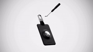 PROfezzion Tesla Key Card Holder with AirTag Slot, Key Card Protective Case Cover Designed for Tesla Model 3 Y S X Cybertruck - White