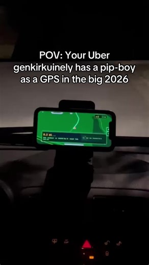 Pip-Boy GPS Experience in Uber: Fallout 4 POV