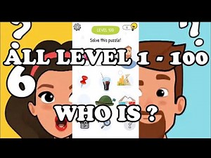 Who is ? Brain Teaser and Riddles All Level 1 - 100 Gameplay Walkthrough
