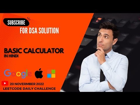 224. Basic Calculator (in Hindi) || DSA || Leetcode Daily Challenge ||