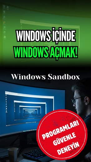 Bilinmeyen bir program indirdin ama çalıştırmaya çekiniyor musun? ⚠️ Virüs mü, zararlı yazılım mı, yoksa sadece sorunlu bir kurulum mu bilmiyorsan, doğrudan ana sistemde denemek büyük risk olabilir. İşte tam bu noktada Windows Sandbox devreye giriyor. #technology #windows #news #tipsandtricks #sandbox #test #programming #safe #teknoloji #haber #howto Windows Sandbox, Windows’un kendi içinde sunduğu geçici ve izole bir Windows ortamı. Açtığında tamamen temiz bir masaüstüyle başlıyor, kapattığında