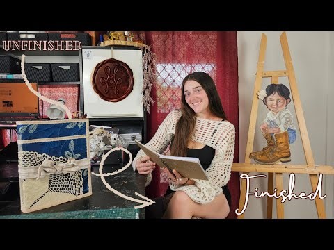 Clearing Out My Unfinished Projects | Studio Vlog 2026