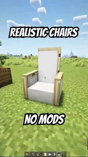 These Minecraft Chairs Look TOO Real 🪑🔥#minecraftbuilding
