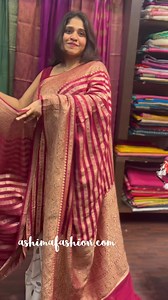 2.1K views · 65 reactions | Georgette Banarasi silk saree with diagonal pattern . Code 18102210 Cost ₹13100 WhatsApp us at 9846355800 for queries . | AshimaFashionstore | Facebook