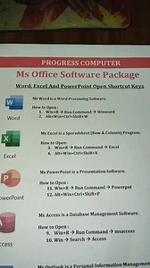 5.5K views · 95 reactions | Ms Office all software packages #Excel #computer #skills #typing | Progresscomputer2 | Facebook