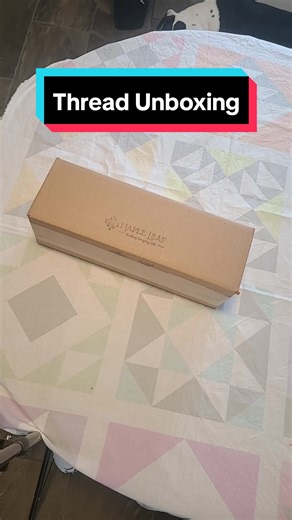 Unboxing my thread order from Maple Leaf Quilt Co. I really do love my glide thread, mostly because I've had so few problems with it. #quilt #unboxing #thread #quilting