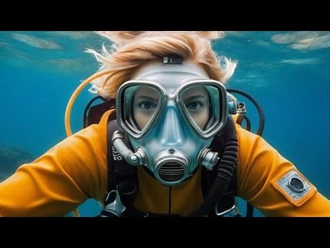 Scuba diving gear dresses and latex full face gas masks