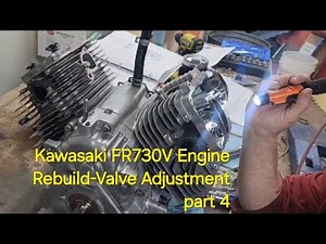 Kawasaki FR730V Engine Build-Valve Adjustment part 4