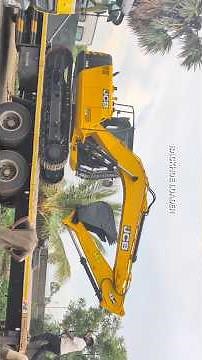 NEW JCB EXCAVATOR DELIVERY LOADING VIDEO