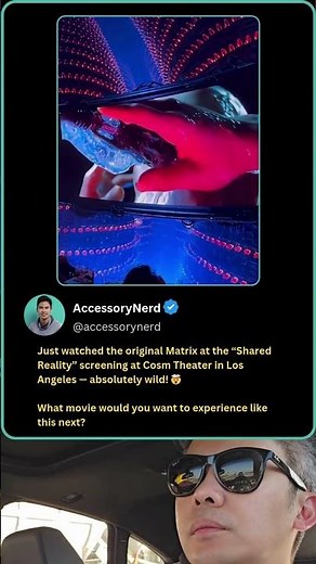 The Matrix at “Shared Reality” in Cosm LA Was Absolutely Wild 🤯