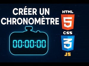 🎬 Créer un Chronomètre avec HTML, CSS et JavaScript | Tutoriel Débutant ⏱️