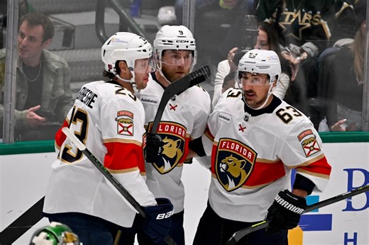 Panthers dominate in Dallas, earning 4-0 victory for fourth win in five games