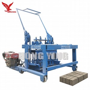 [Hot Item] Ghana Diesel Engine Concrete Block Machine Mobile Cement Brick Making Machine for Sale
