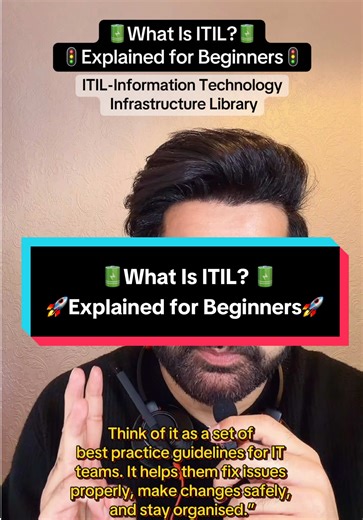 A simple breakdown of what ITIL is, what it stands for, why it matters, and how beginners can get certified. Perfect for anyone starting an IT career. #ITIL4#ITCareers #TechBeginners#LearnOnTikTok #techtok
