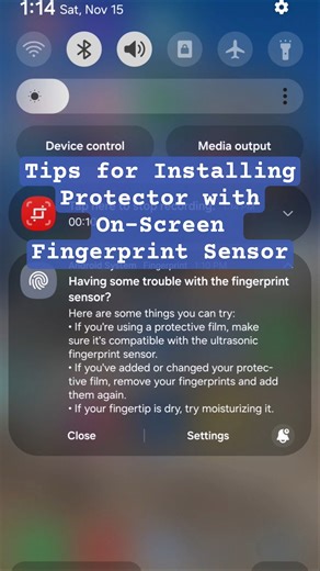 Best Way to Use Protective Film on Phones with Under Screen Fingerprint Scanner