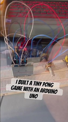 I built an arduino pong game from scratch!!