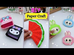 8 Easy Mini Paper craft Ideas / very Easy paper craft / miniature craft / Origami Craft