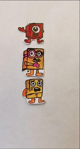 Sprunki Number Blocks phase 4 Paper DIY Puzzle Game #art