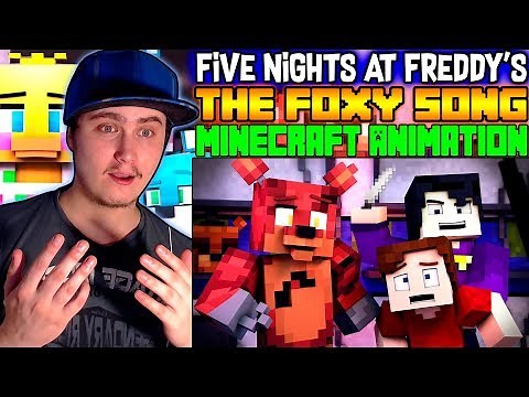 "The Foxy Song" | Minecraft FNAF Animation Music Video (Song by Groundbreaking) | Reaction
