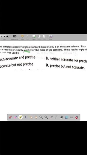 Three different people weigh a standard mass of 2.00 g on the same balance. Each person