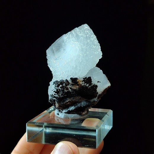 New Find Whale Scale Calcite Crystal on Matrix With Goethite & Limonite – Nador, Morocco – Unique Mineral - 7x5x3 Cm/92g/ Aesthetic Specimen - Etsy
