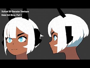 3D Modeling Timelapse: Stylized 3D Girl Part 1