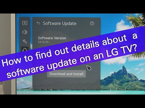 How to find out details about a software update on an LG TV?