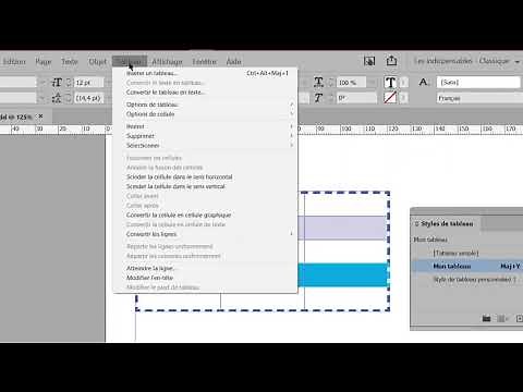 Tuto InDesign - Les tableaux