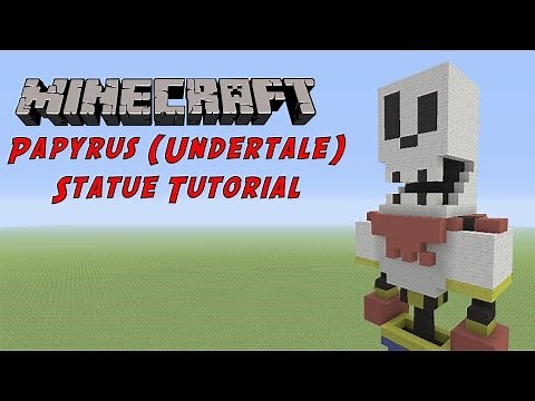 Minecraft Statue Tutorial: Papyrus (Undertale)
