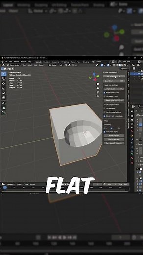 How to fix topology after boolean in Blender? #blender #3dmodeling #3d