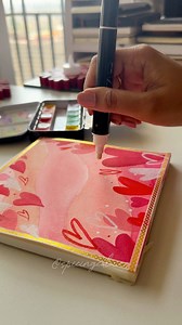 Do you the Valentine themes ? Here is another one . #watercolorideas #watercolorpainting #watercolorart #valentinesday #valentinesdaygift #valentinesgift #valentinesgiftideas #valentinegiftideas #valentinespecial #giftideas #watercolorpractice | spicingcolours