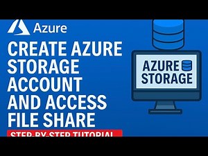 How to Create Azure Storage Account and Access File Share on Windows | Step-by-Step Tutorial