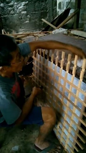 Inserting capiz shells for capiz windows