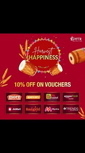 35K views |  This Lohri, let GyFTR light up your savings!  Enjoy upto 10% off and let the celebrations begin.   Visit www.gyftr.com for more deals. #LohriWithGyFTR #FestiveSavings #GyFTRDeals #LohriSpecial #CelebrateWithSavings #more #spencer #bigbasket #amazonfresh #jiomart #rangriti #myntra #trends #gyftrindia #discounts #gyftr #savings #gyftrdeals | GYFTR | Facebook