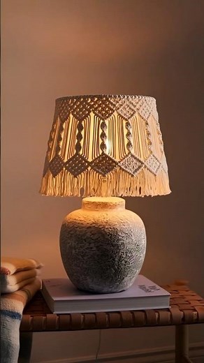 Macrame Table Lamp Patterns #macrame