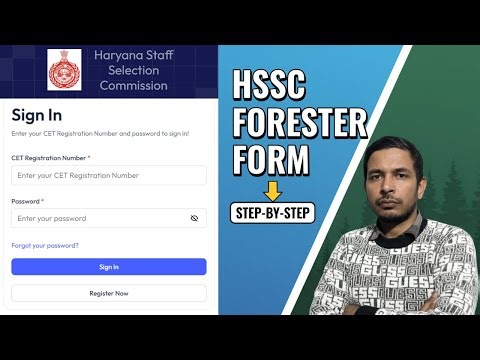 Hssc forester form fill step by step 2026 | hssc cet forester form fill |
