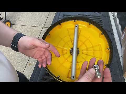 Pressure washer surface cleaner stopped spinning how to repair