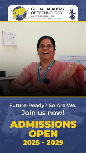 Hear from Dr. Deepika Masand, who leads the Department of Electrical & Electronics Engineering — At Global Academy of Technology, it’s not just about what you study — it’s about where it takes you. EVs. AI. Awards. Placements. If you’re still asking “Watt’s next?” — it’s this.Explore. Engage. Excel.Admissions Open for 2025[ GlobalAcademyOfTechnology, EEEatGAT, Admissions2025, Admissions2025 ] | Global Academy Of Technology | Facebook