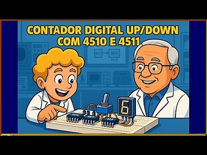 Digital UP/DOWN counter with 4510 and 4511