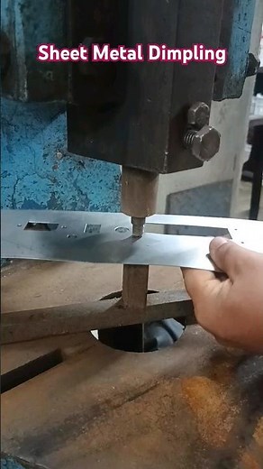 Sheet Metal Dimpling On Screw Pess With Dimple Dies Fastest Method #shorts