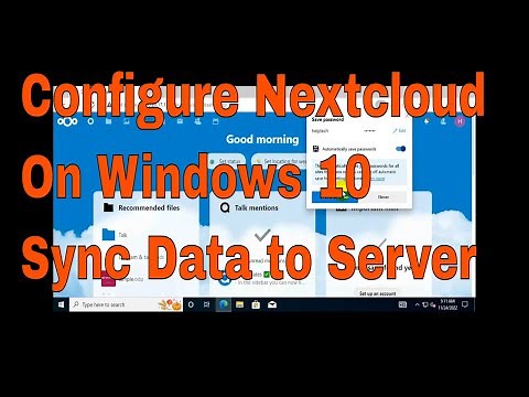 Install and configure Nextcloud client on windows 10