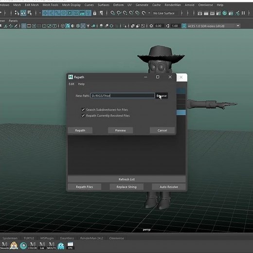 How to Link textures in Autodesk Maya #Shorts